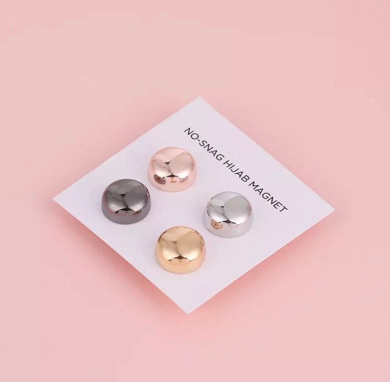 Metal Hijab Magnets in a Chrome and Matte Finish. - Etsy UK