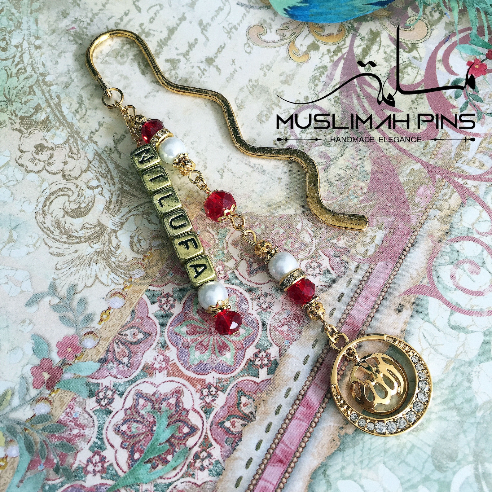 Personalised Quran Bookmarks, Allah Pendant, Personalised Gifts. - Etsy UK
