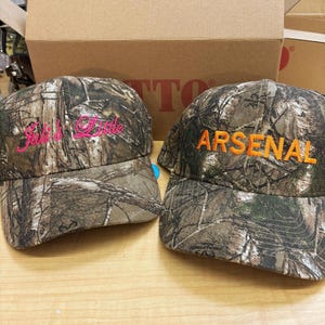 Custom Embroidered Camo Hat Personalized Camouflage Hunting Cap Custom ...