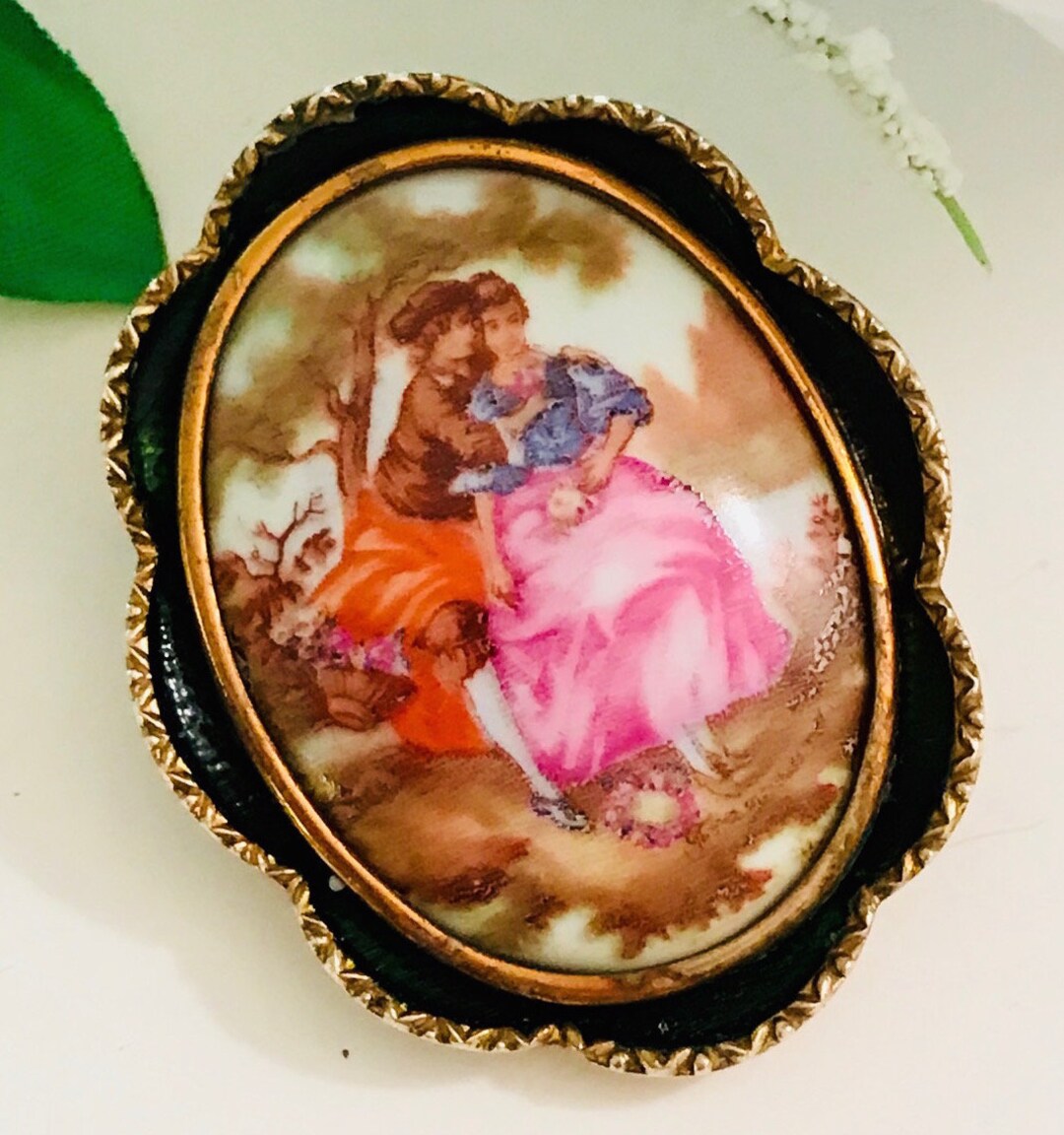 Vintage Brooch Signed TLM Thomas L Mott From England. It is - Etsy