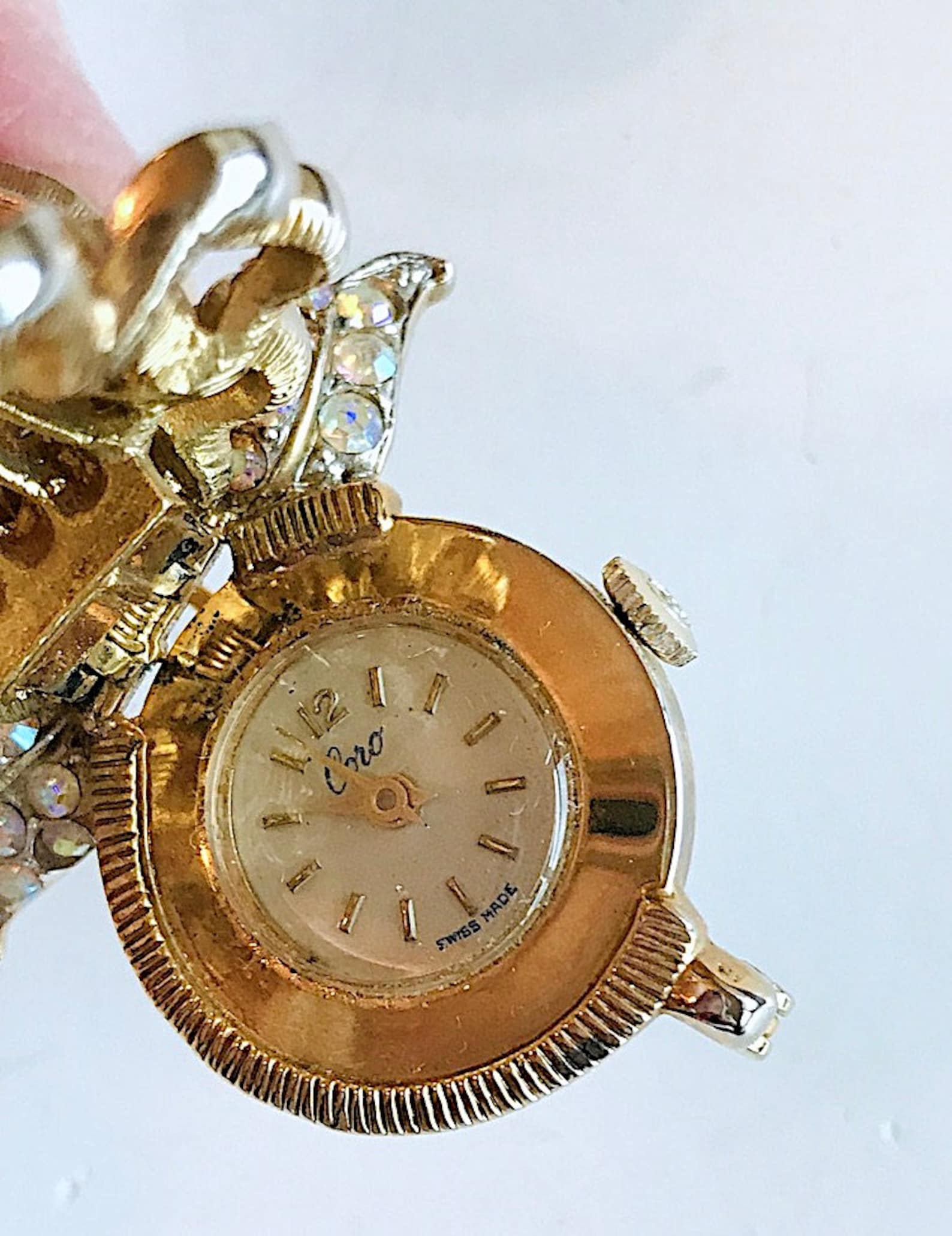 CORO Brooch With a Hidden 17 Jewels Watch - Etsy UK