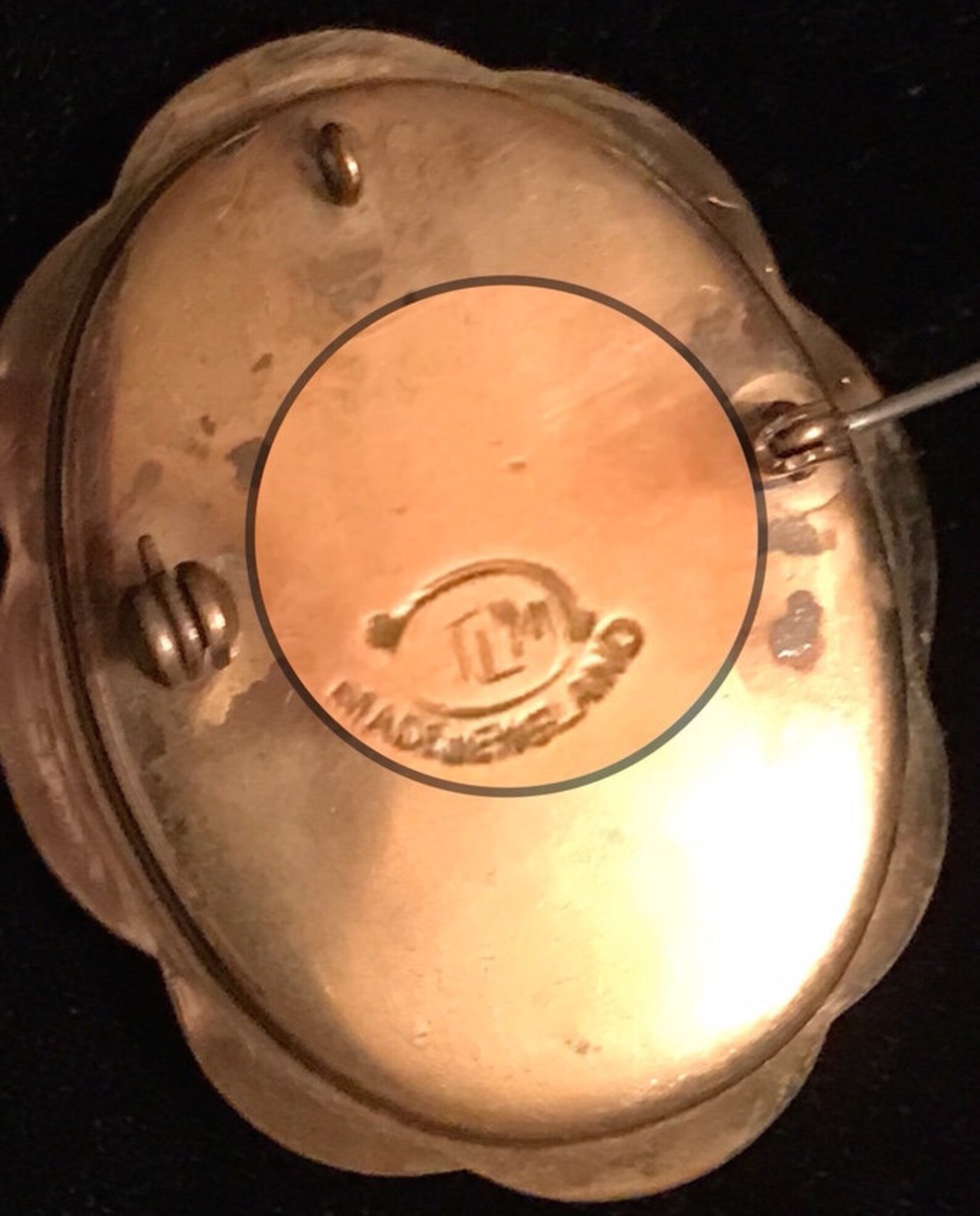 Vintage Brooch Signed TLM Thomas L Mott From England. It is Also a ...