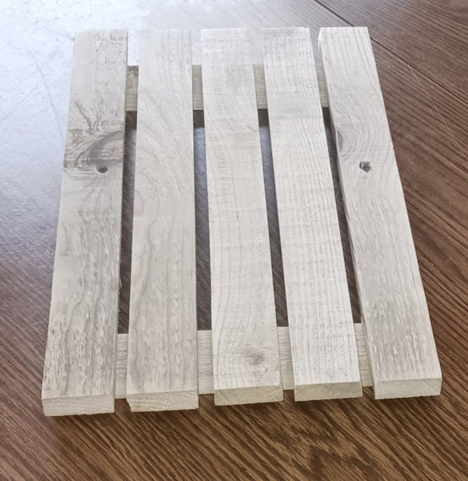 Weathered Reclaimed Pallet Wood Riser, Trivet, Farmhouse Decor, Display ...