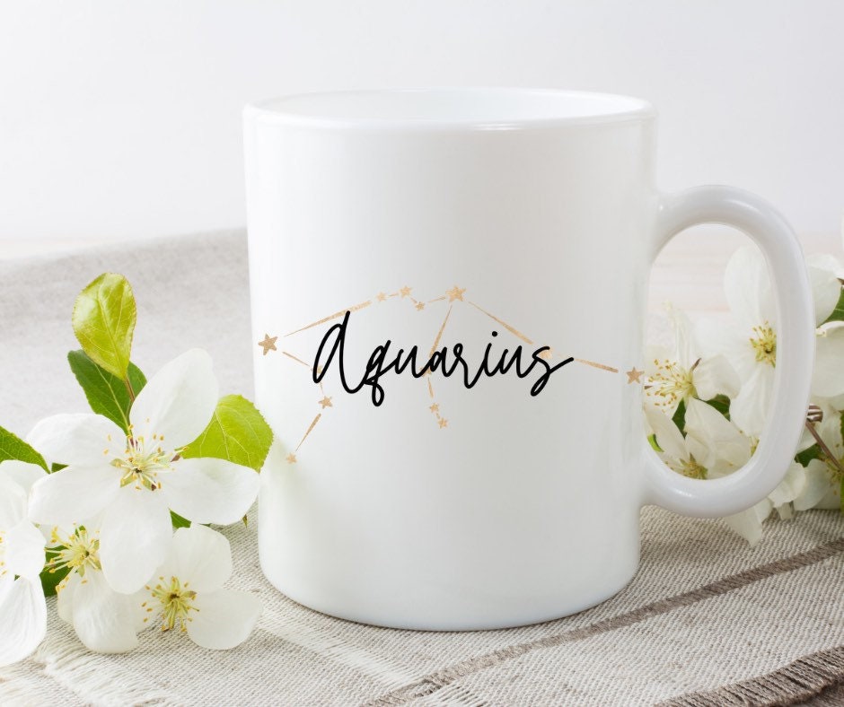 Zodiac Coffee Mug Water Bottle Skinny Acrylic Tumbler - Etsy