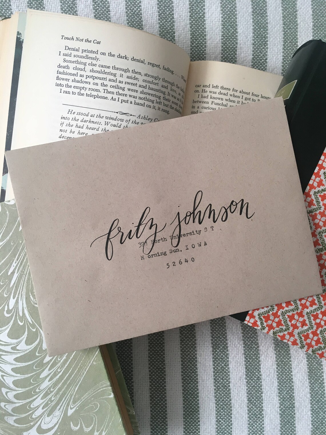 Hand Lettered Envelope Typewriter Address Envelope Addressing Wedding ...