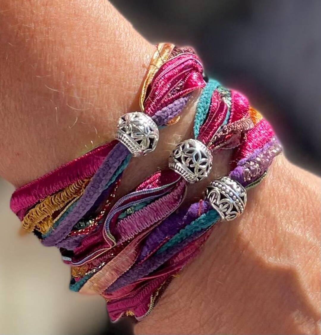 Stunning Bracelets Featuring a Vibrant Array of Colors Including Rich ...