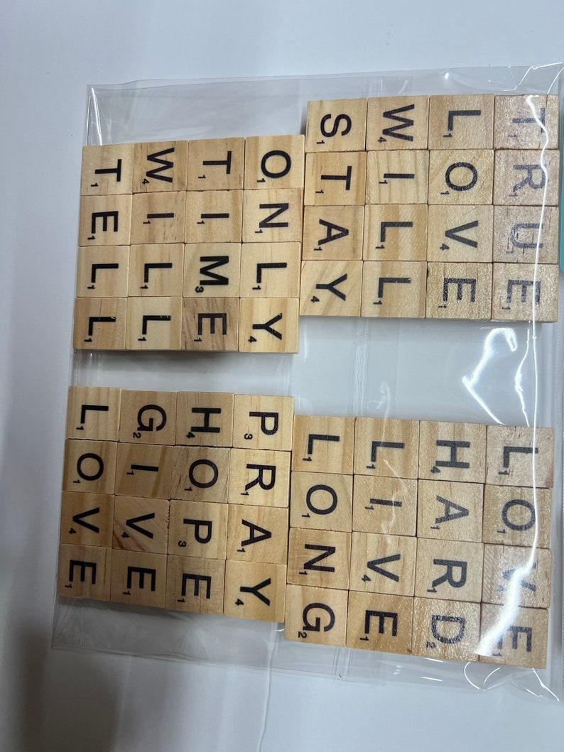 Scrabble Tile Coaster Set: Farmhouse Decor - Etsy