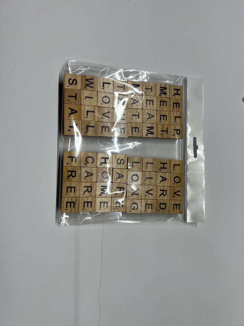 Scrabble Tile Coaster Set: Farmhouse Decor - Etsy