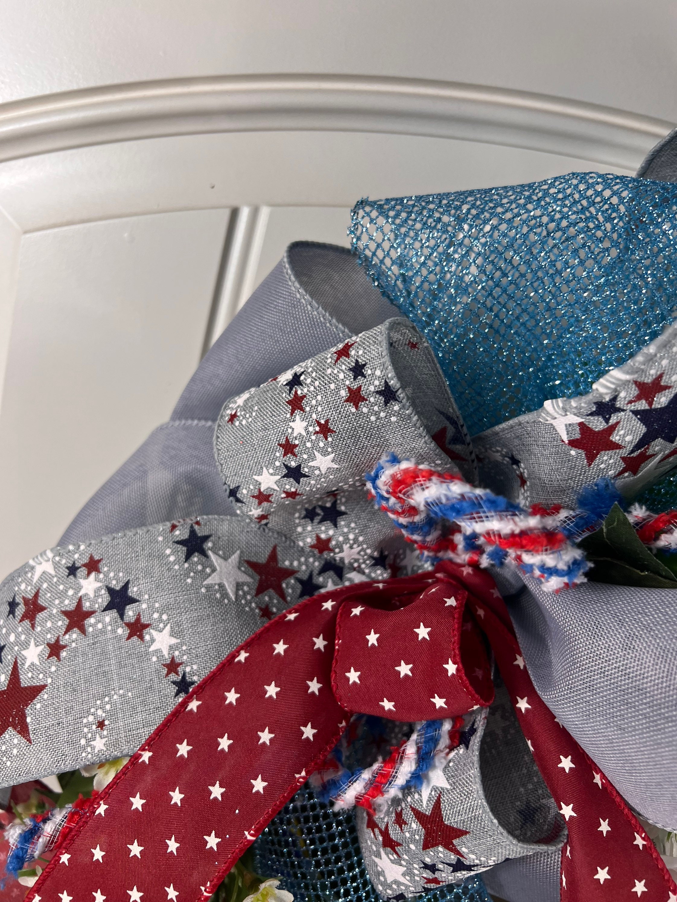 Patriotic Wreath, Red White and Blue, Bald Eagle - Etsy