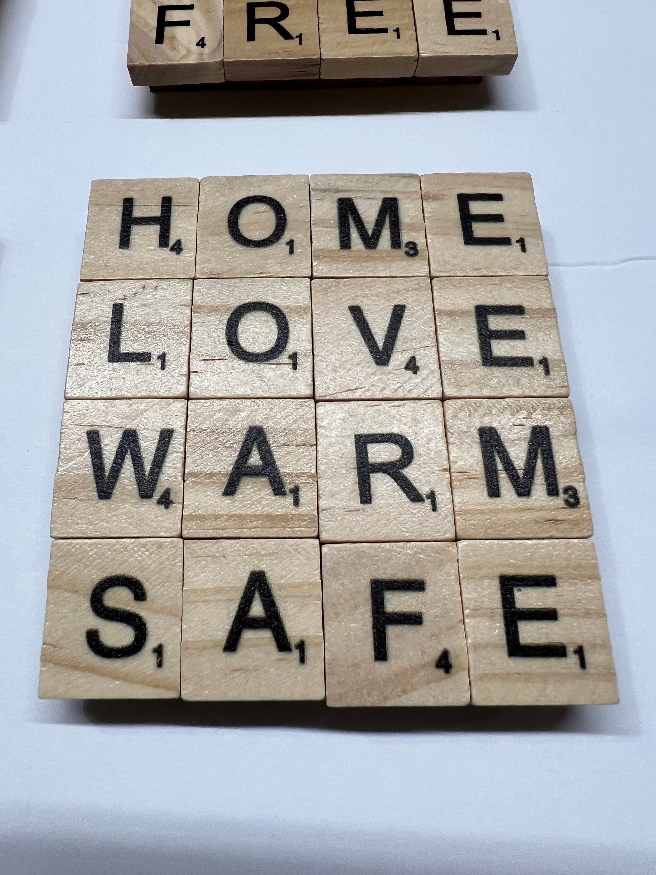 Scrabble Tile Coaster Set: Farmhouse Decor - Etsy