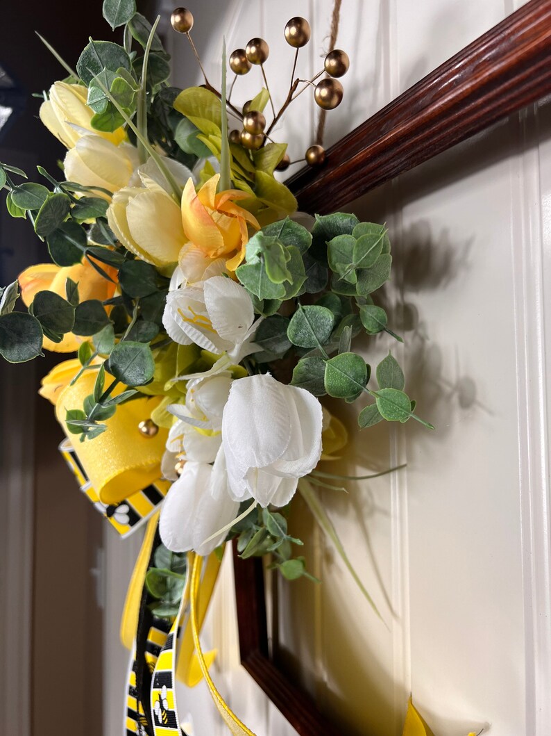 Picture Frame Wreath, Spring, Mothers Day, Bees, Gift for Her ...