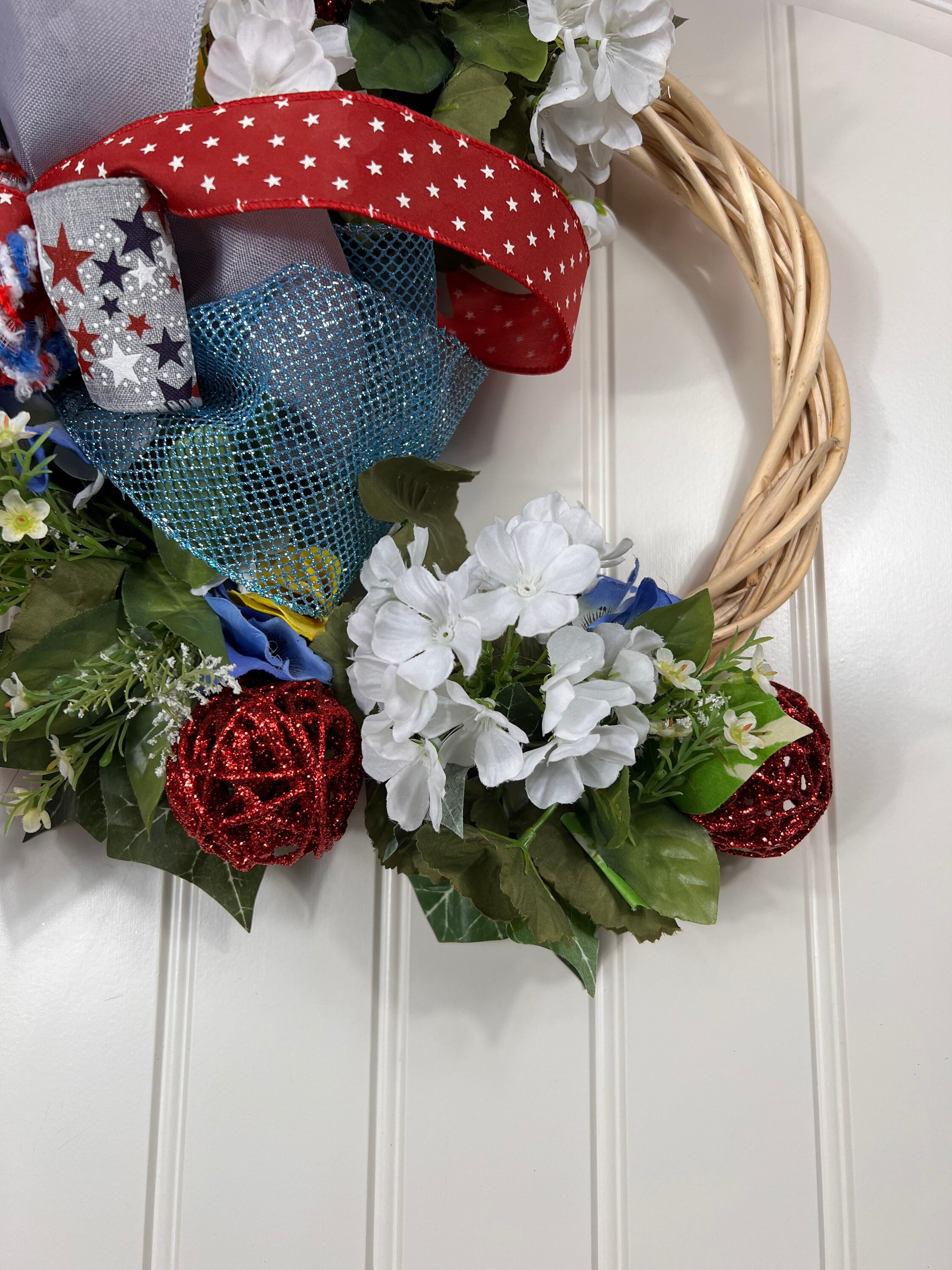 Patriotic Wreath, Red White and Blue, Bald Eagle - Etsy