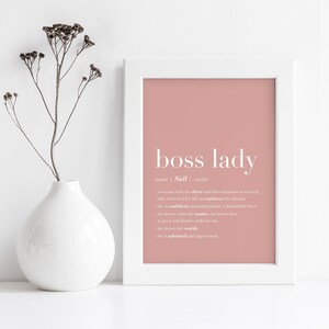 Custom Boss Lady Thank You Card PRINTABLE Leadership Gifts - Etsy