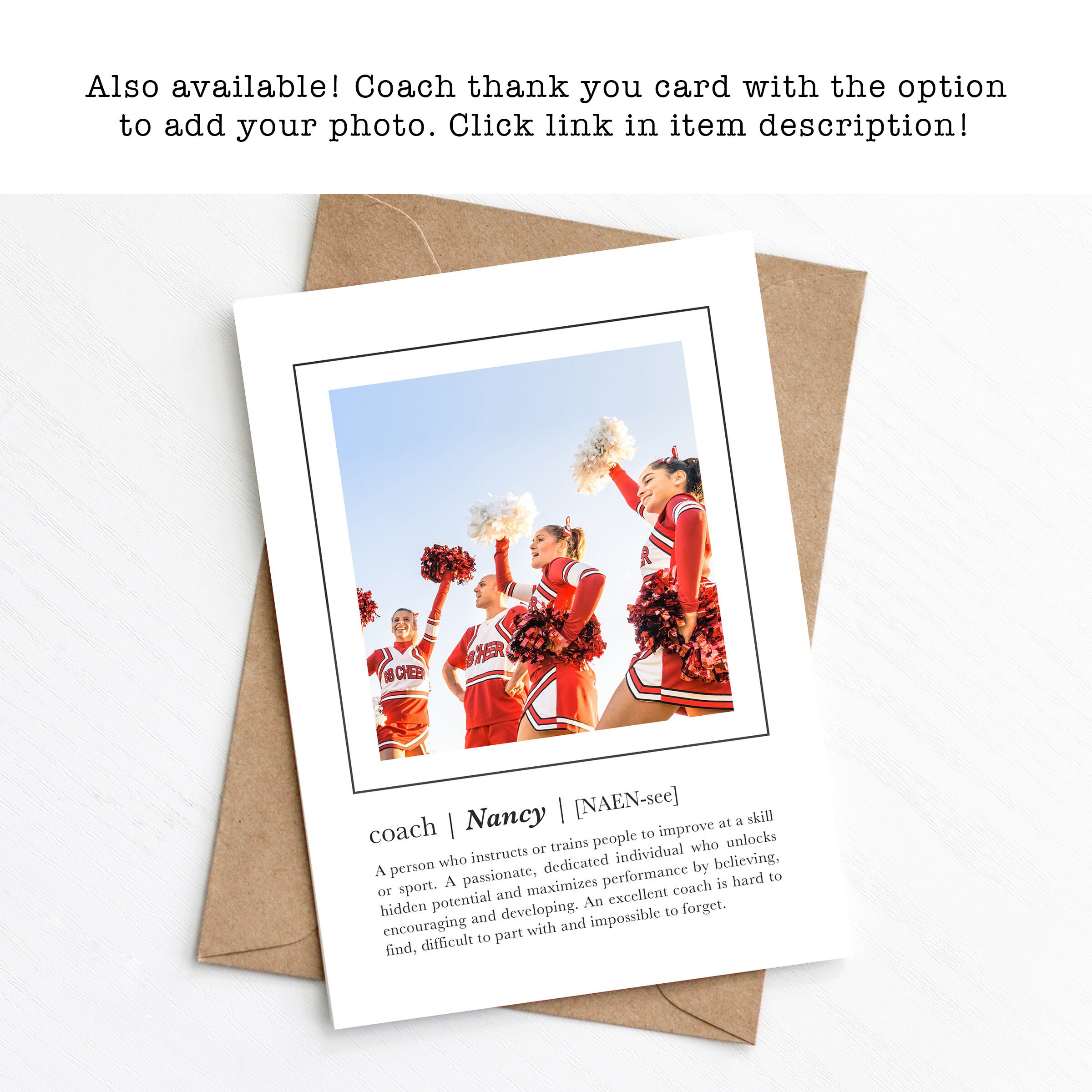 Personalized Basketball Coach Card Custom Mentor Thank You - Etsy