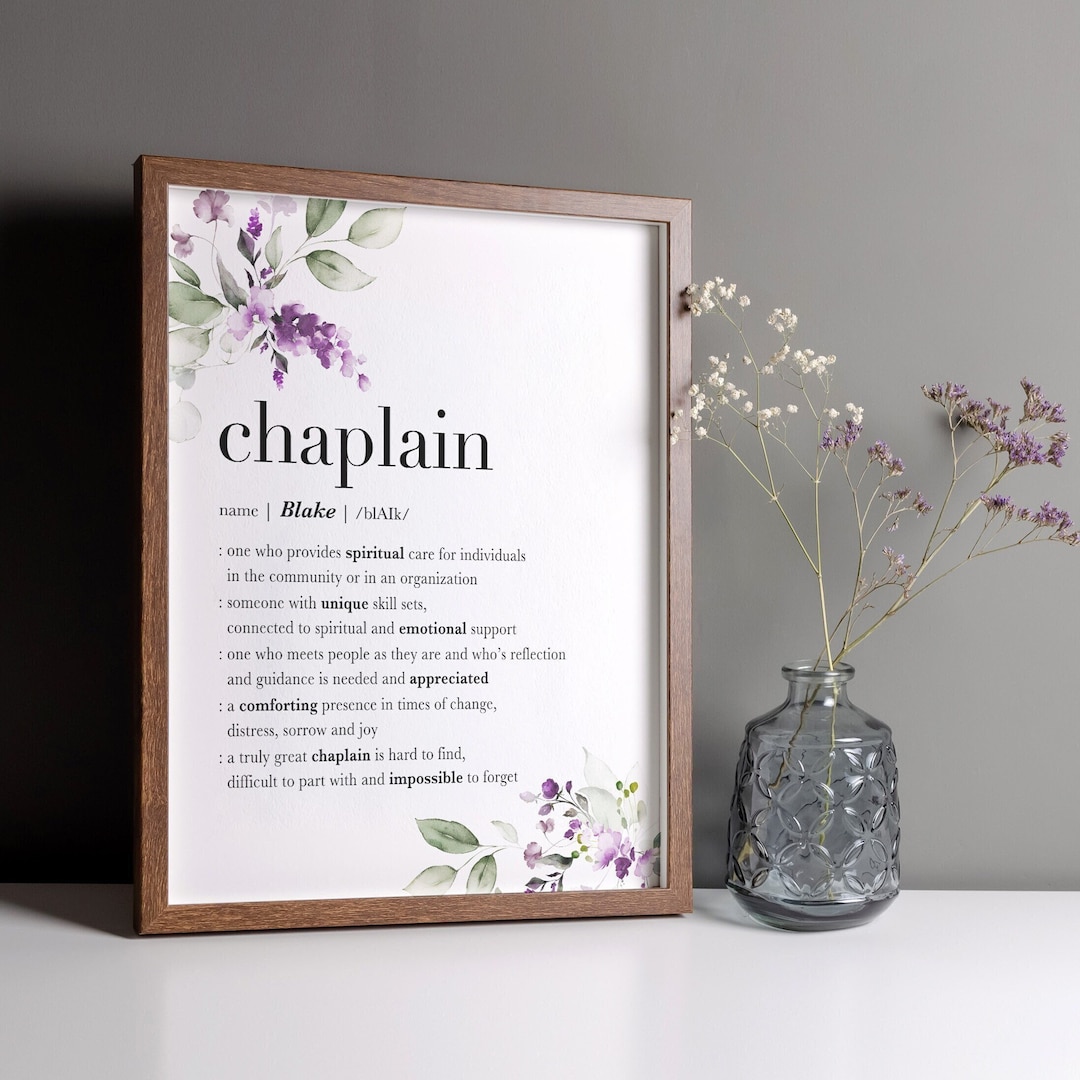 Custom Chaplain Gift, Army Chaplain Appreciation Gift, Gift for ...