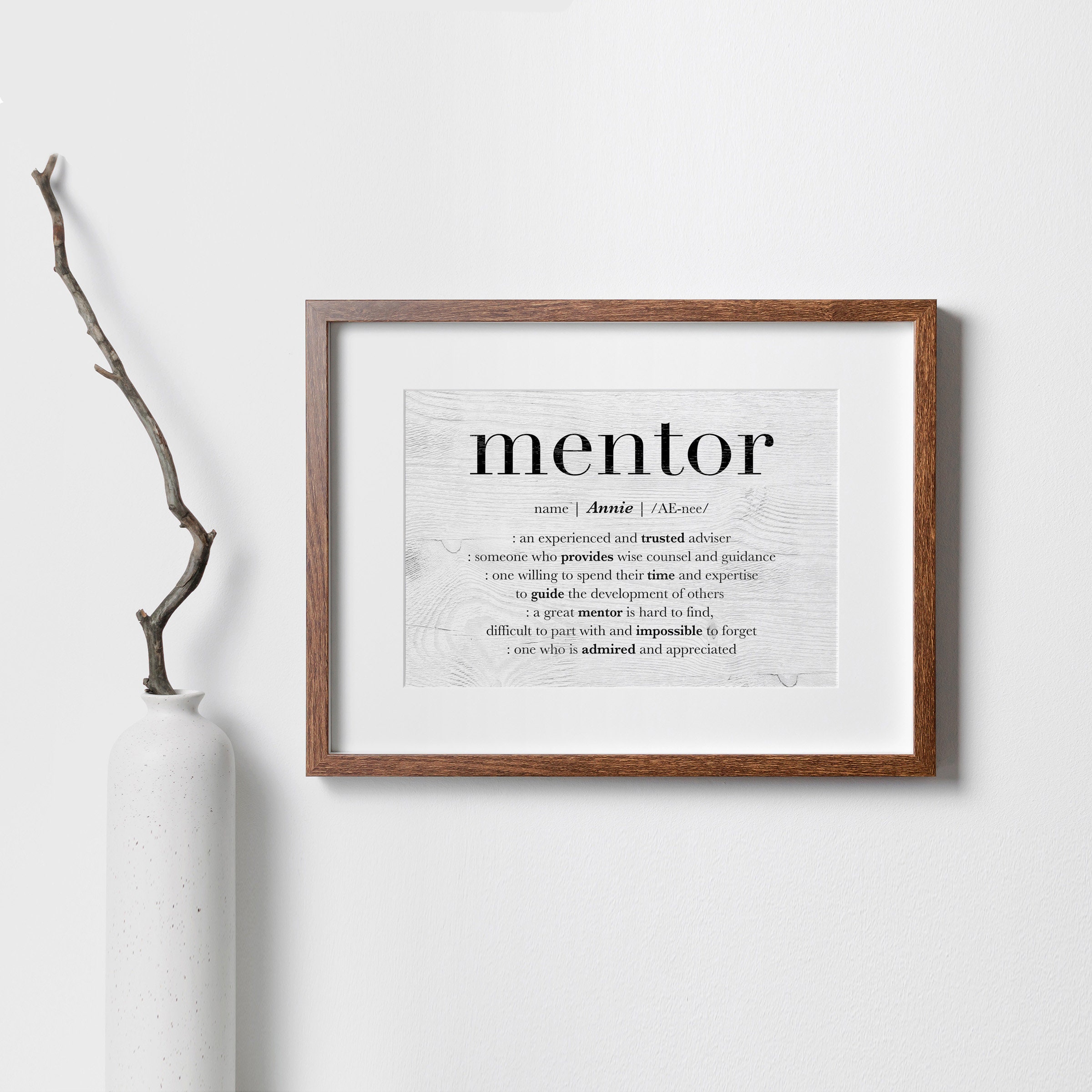 Personalized Mentor Card Gift for Boss Custom Mentor Thank - Etsy