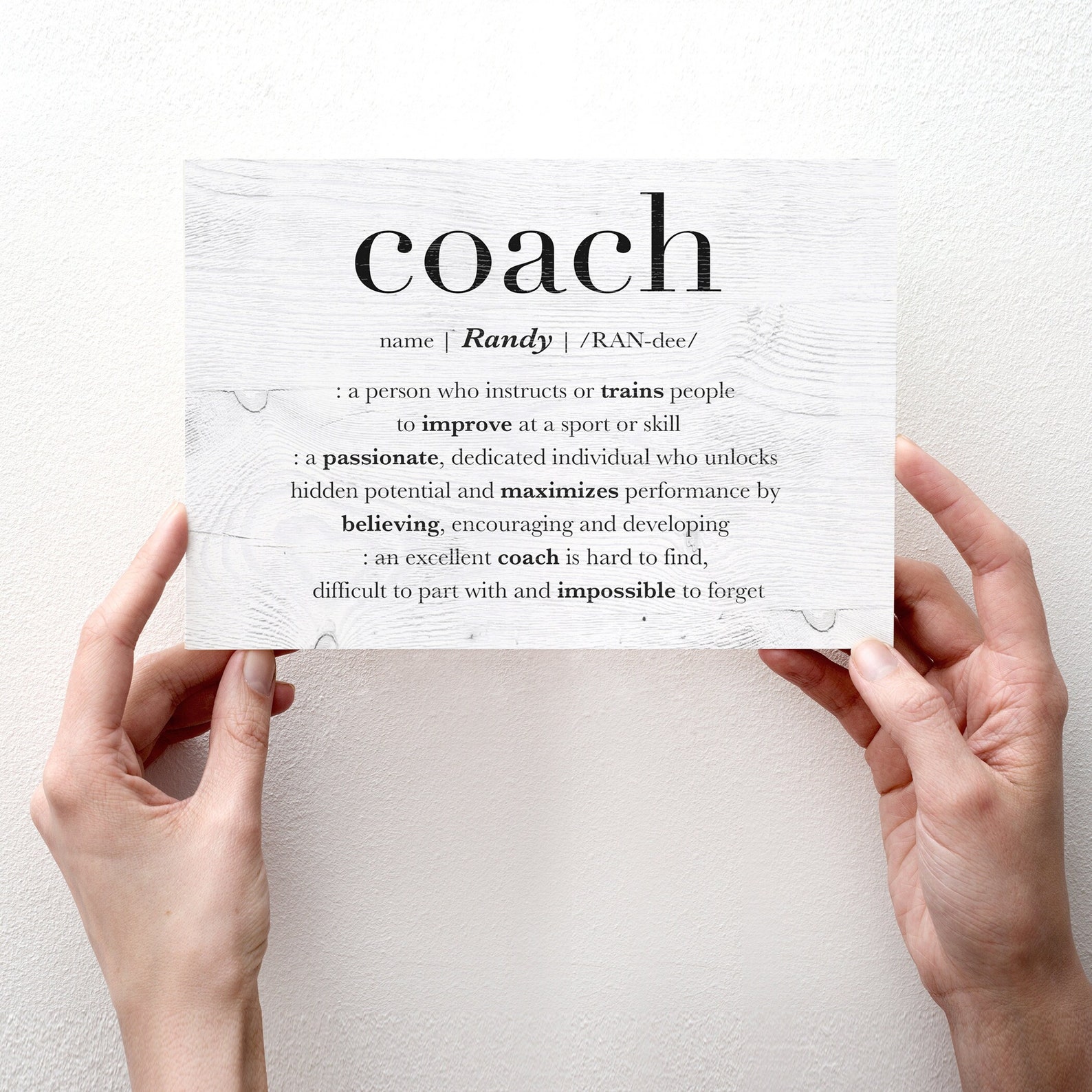 Personalized Basketball Coach Card, Custom Mentor Thank You Card ...
