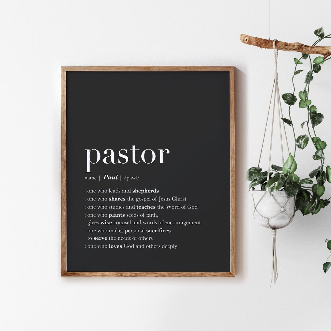 Pastor T Ideas Pastor Definition Digital Download Etsy