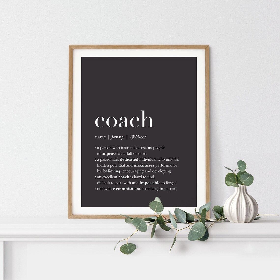 Custom Gift for Coach Thank You Soccer Coach Print Sign - Etsy