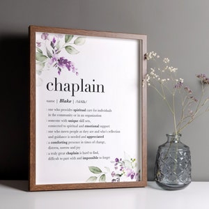 Custom Chaplain Gift, Army Chaplain Appreciation Gift, Gift for ...