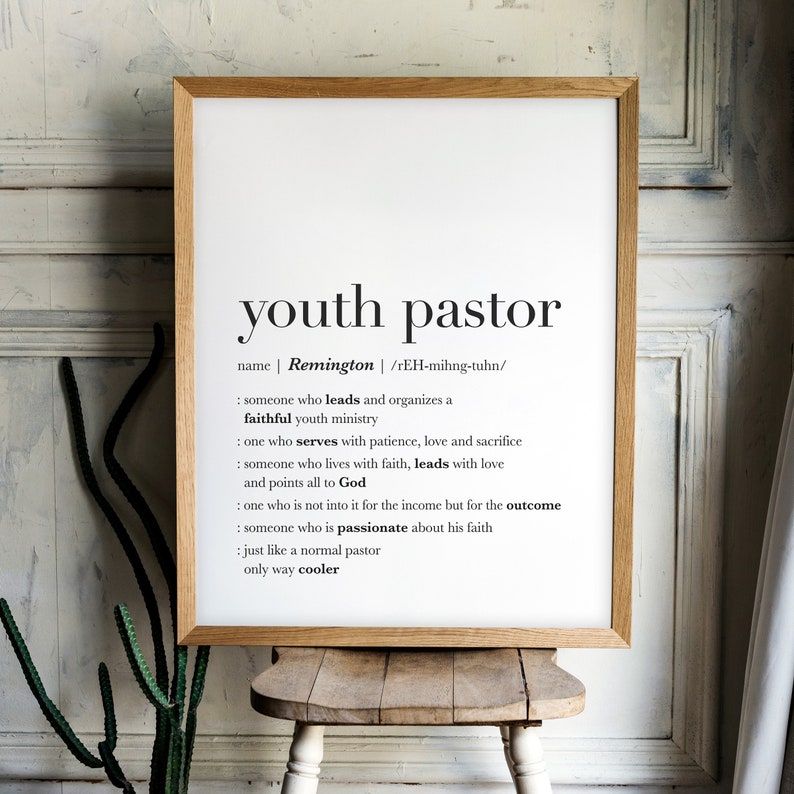 Personalized Youth Pastor Sign Custom Pastor Gifts for Men - Etsy