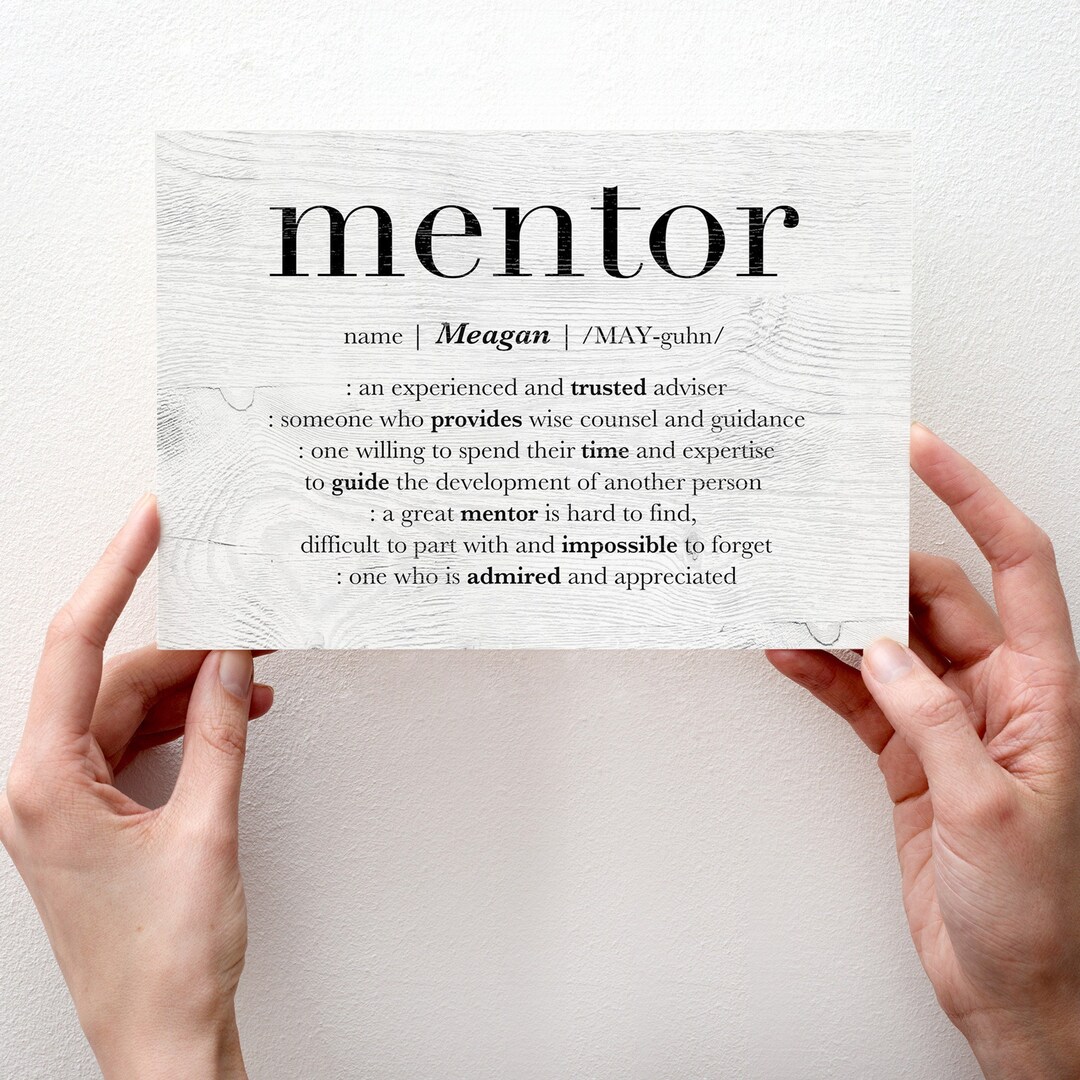 Custom Mentor Thank You Card DIGITAL DOWNLOAD Personalized - Etsy