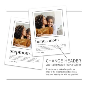 Personalized Stepmom Gift, Mothers Day Gift for Stepmom, Custom Step ...