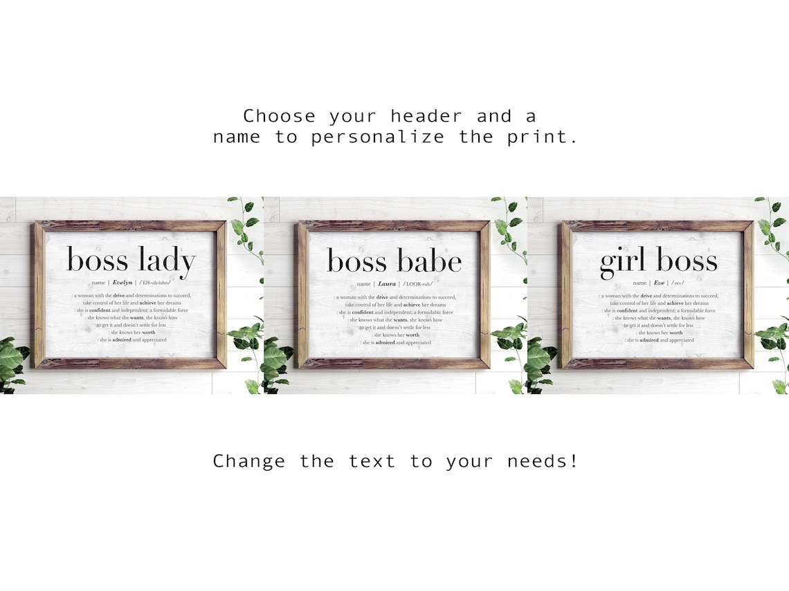 Boss Lady Personalized Gift Gift for Boss Lady Boss Gift for - Etsy
