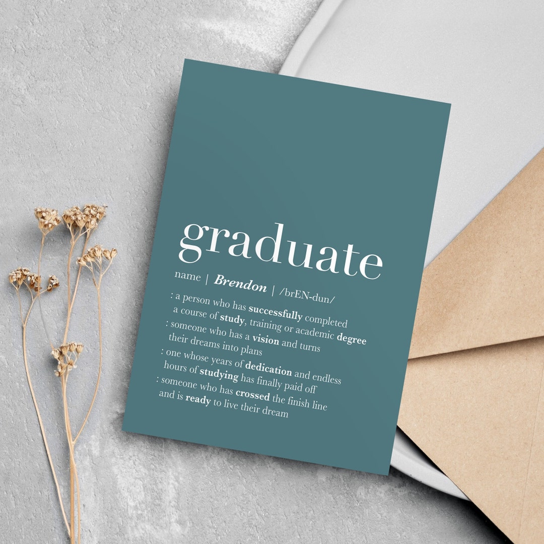 Custom Graduation Gifts, PRINTABLE Graduation Card, Class of 2024 ...