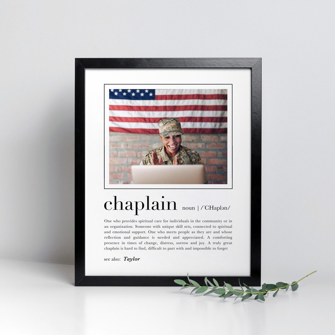 Chaplain Appreciation Gift for Chaplain Retirement, Custom Chaplain ...