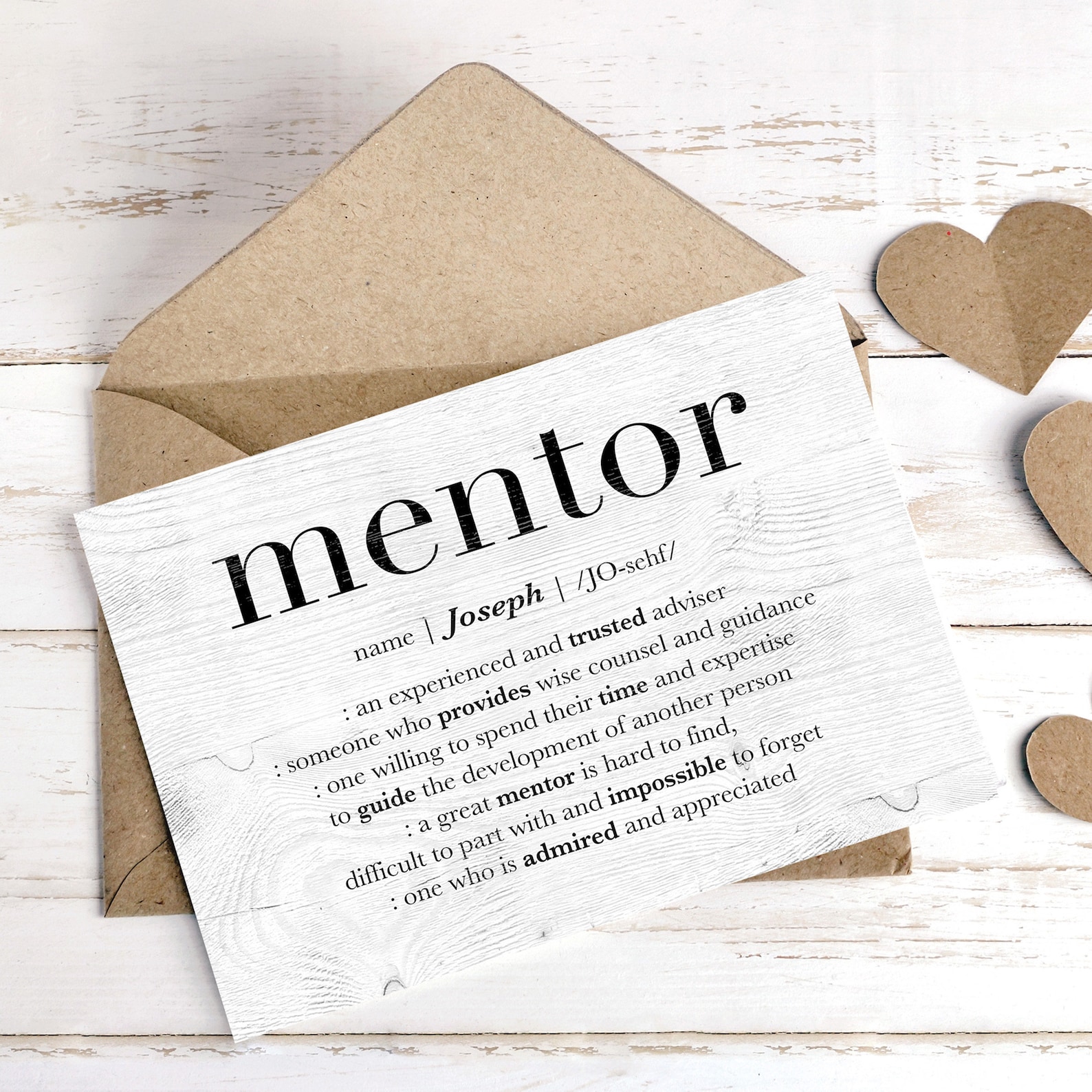 Personalized Mentor Card Gift for Boss Custom Mentor Thank - Etsy