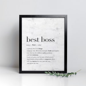 Custom Boss Gift PRINTABLE, Bosses Day Gifts for Men, Boss Gift for Her ...