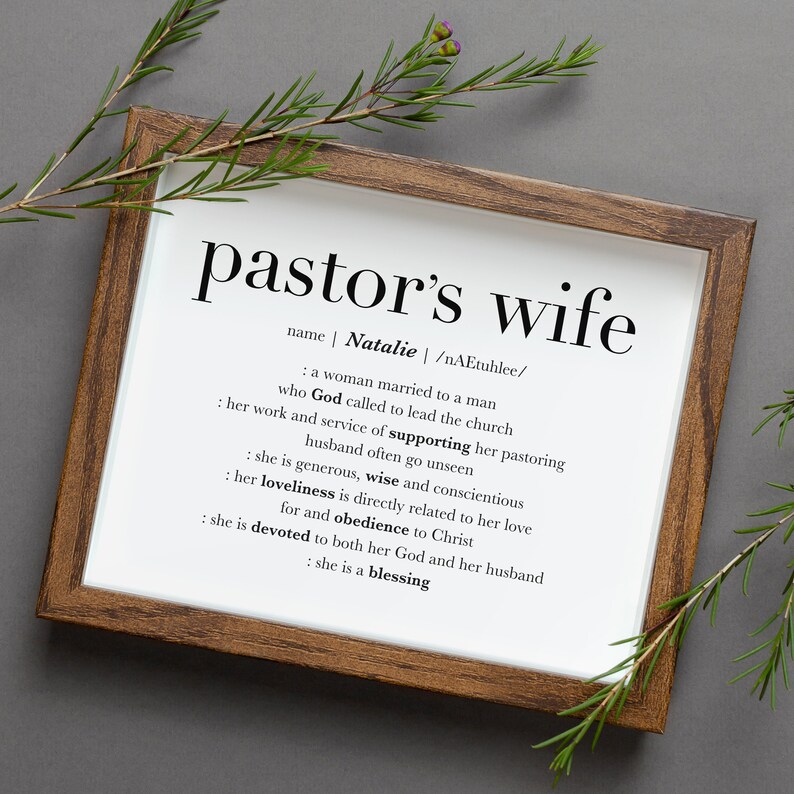 Pastors Wife Gift Ideas Pastor Wife Definition Print Church - Etsy