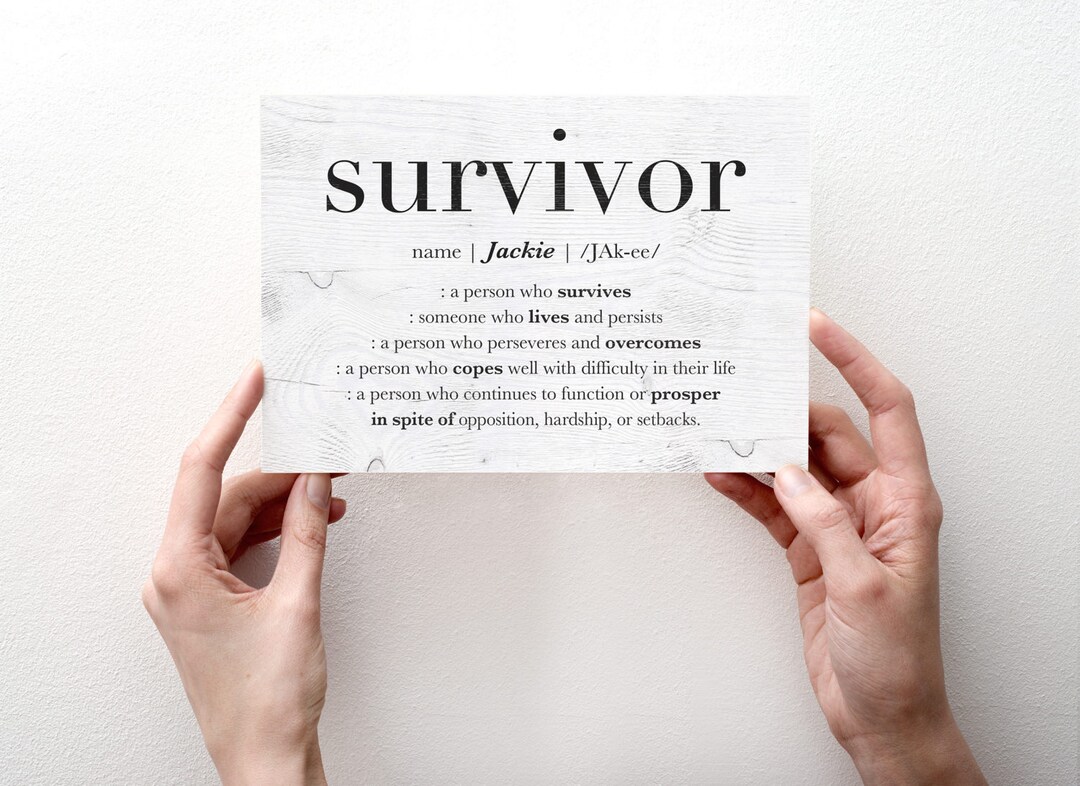 Custom Name Greeting Card Survivor Gift Encouragement Card - Etsy