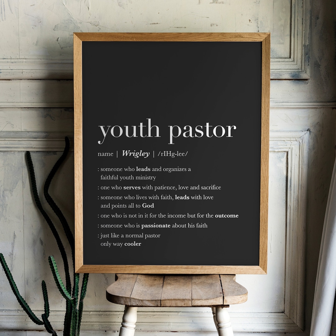 Personalized Youth Pastor Sign Custom Pastor Gifts for Men - Etsy