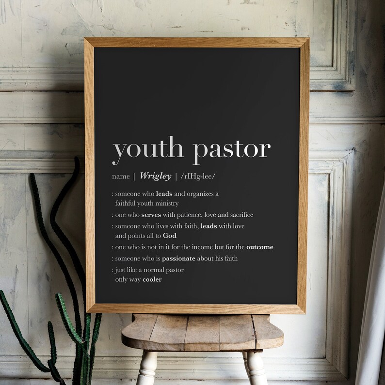 Personalized Youth Pastor Sign Custom Pastor Gifts for Men - Etsy