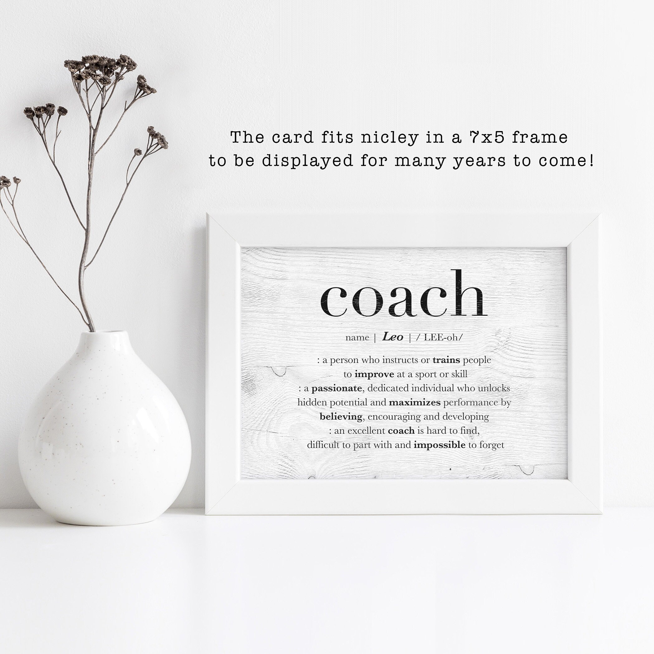 Personalized Basketball Coach Card Custom Mentor Thank You - Etsy