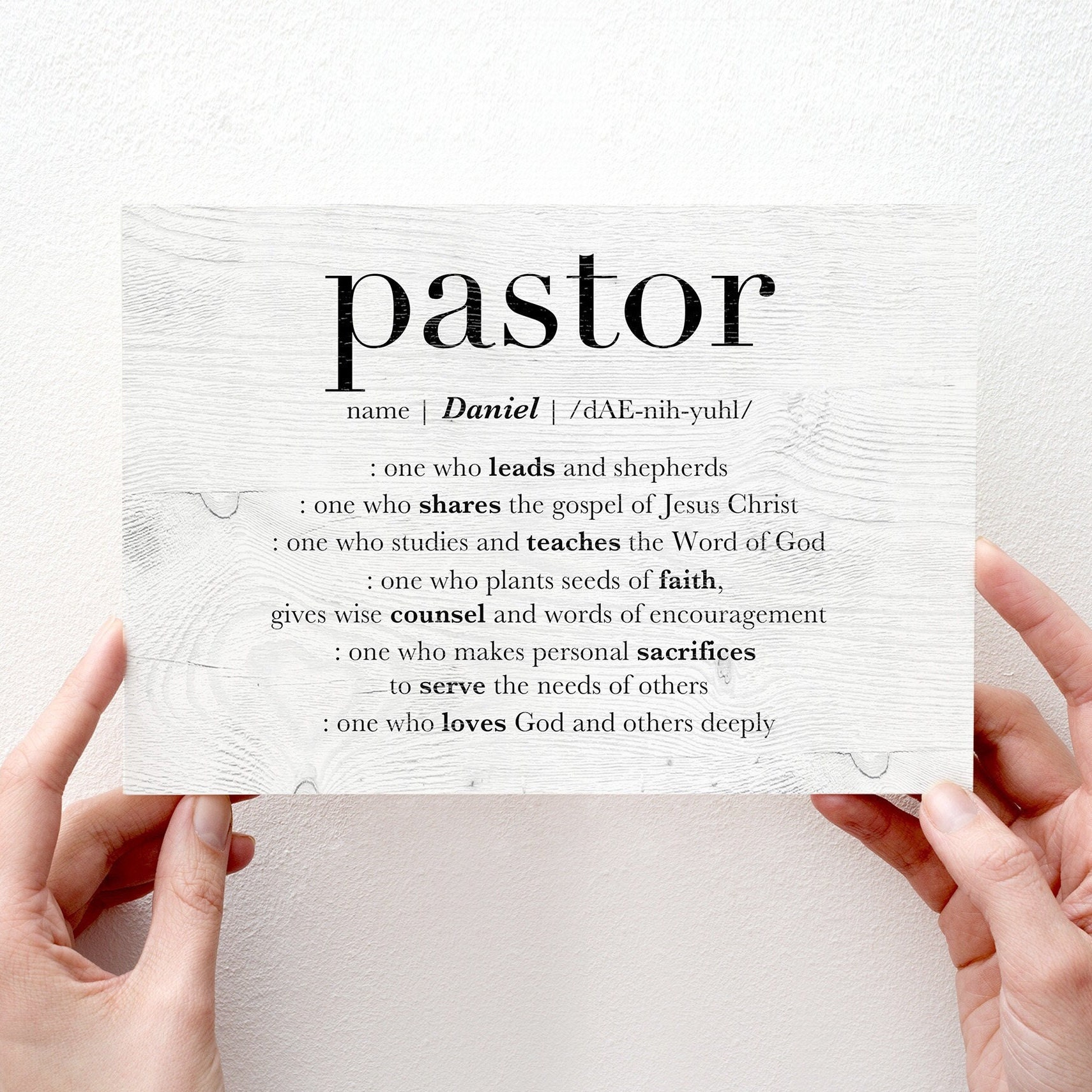 Pastor Thank You Card Custom Pastor Appreciation Gift - Etsy Pastor Thank You Card Custom Pastor Appreciation Gift - Etsy
