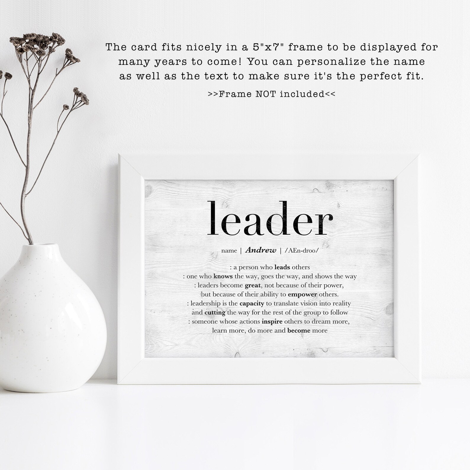 Personalized Leader Card Custom Leadership Gifts for Women - Etsy