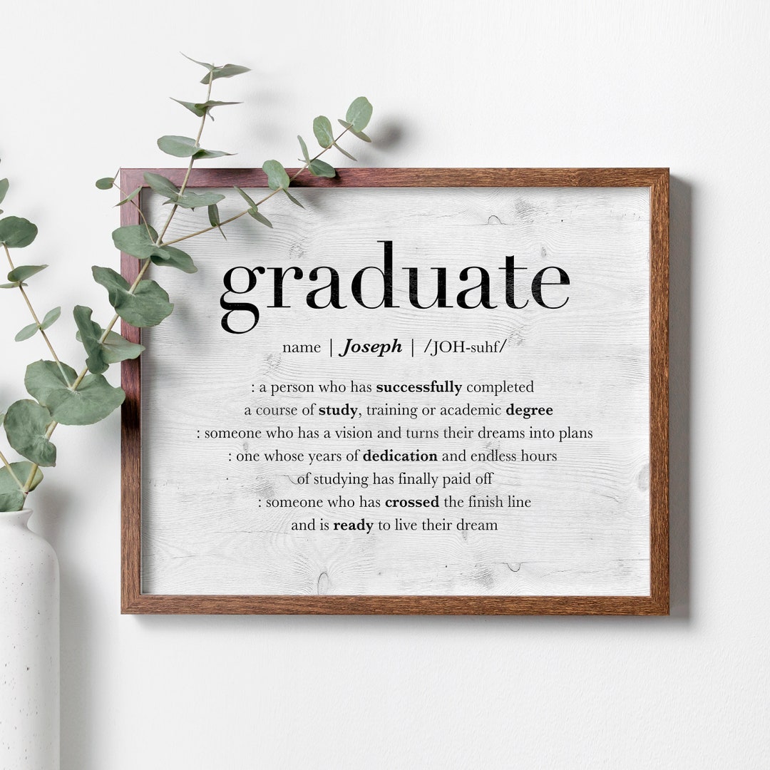 Custom Graduation Name Sign Class of 2024, College Graduation Gift for ...