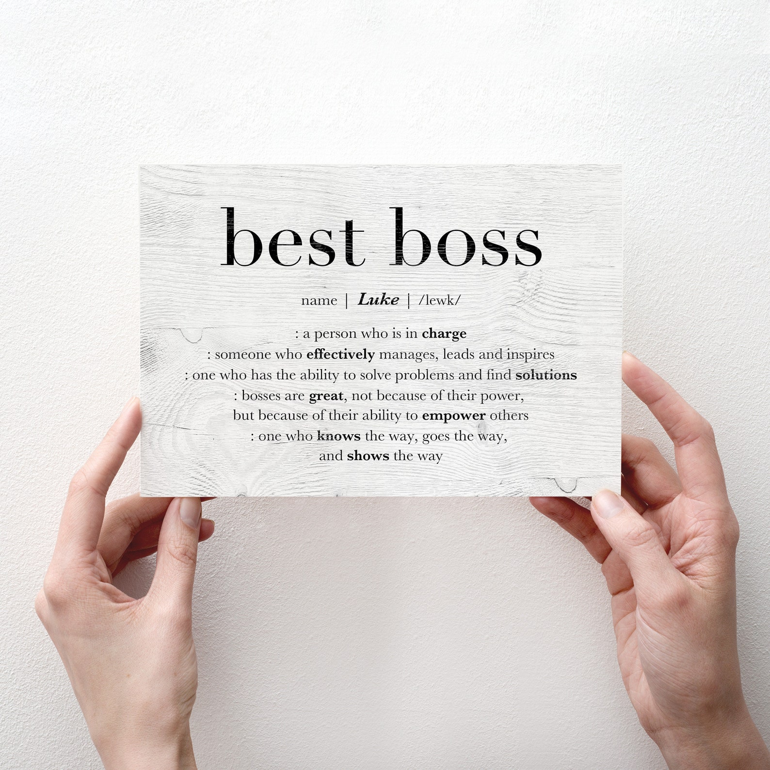 Personalized Boss Retirement Card, PRINTABLE, Best Boss Day Gift for ...