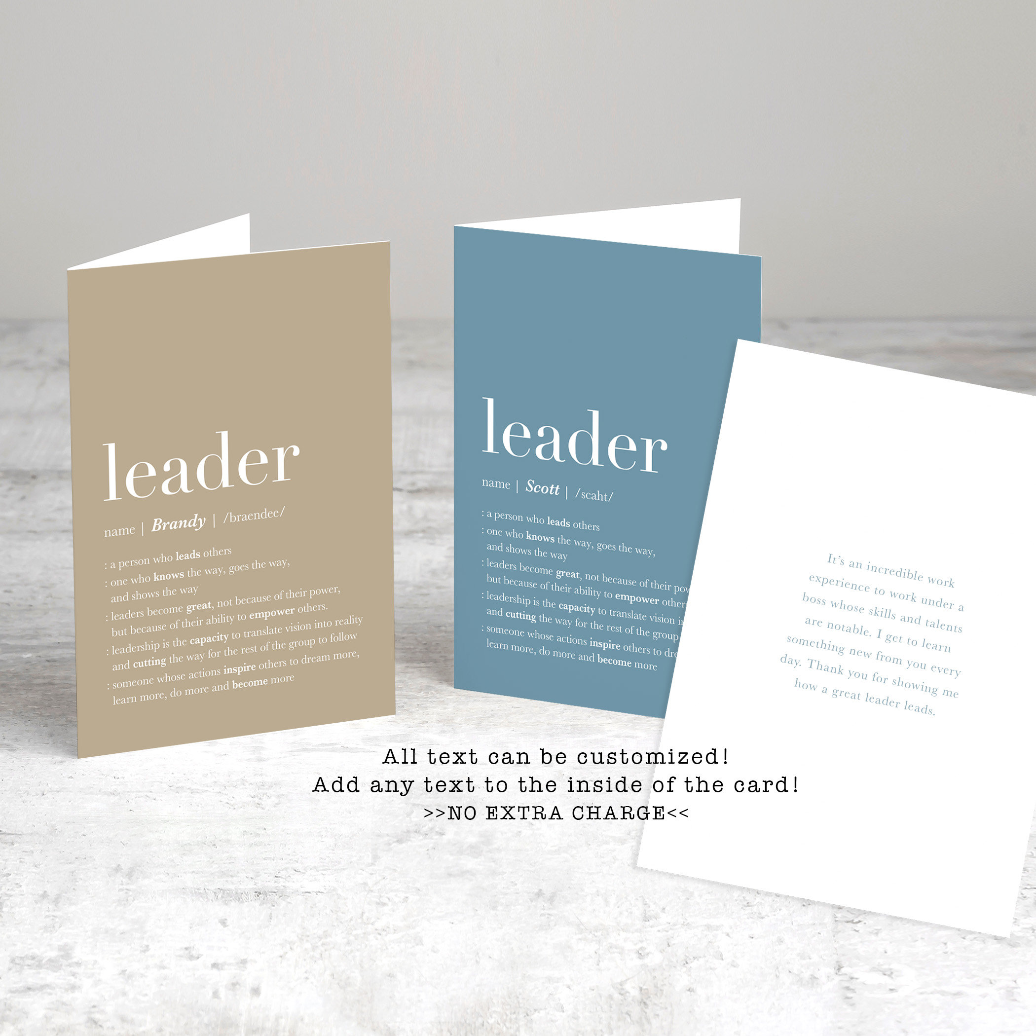 Leadership Gifts Thank You Boss Card Boss Gifts for Men - Etsy