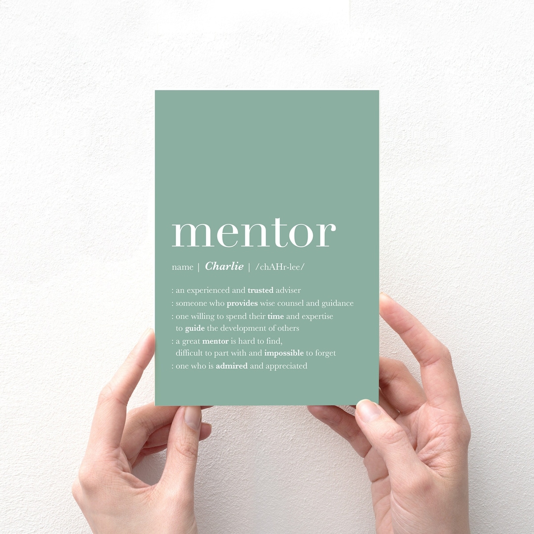 Custom Mentor Thank You Card, Mentor Gift for Women, Thank You Boss ...