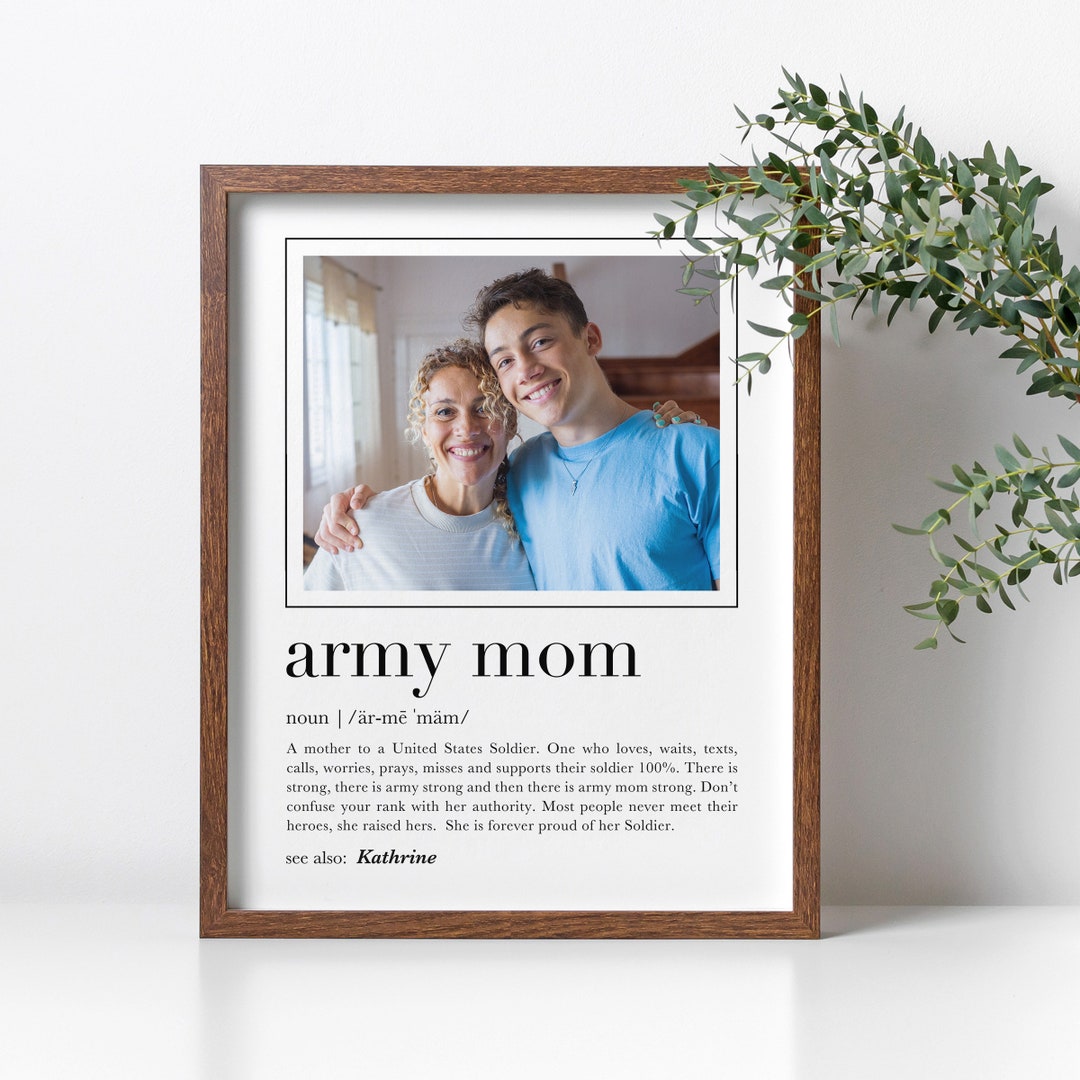 Custom Gift for Army Mom, PRINTABLE Army Mom Gifts, Gift for Army Mom ...