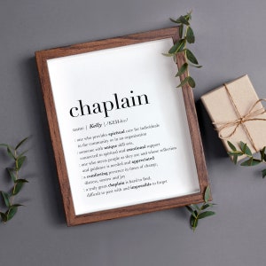 Custom Chaplain Gift, Army Chaplain Appreciation Gift, Gift for ...