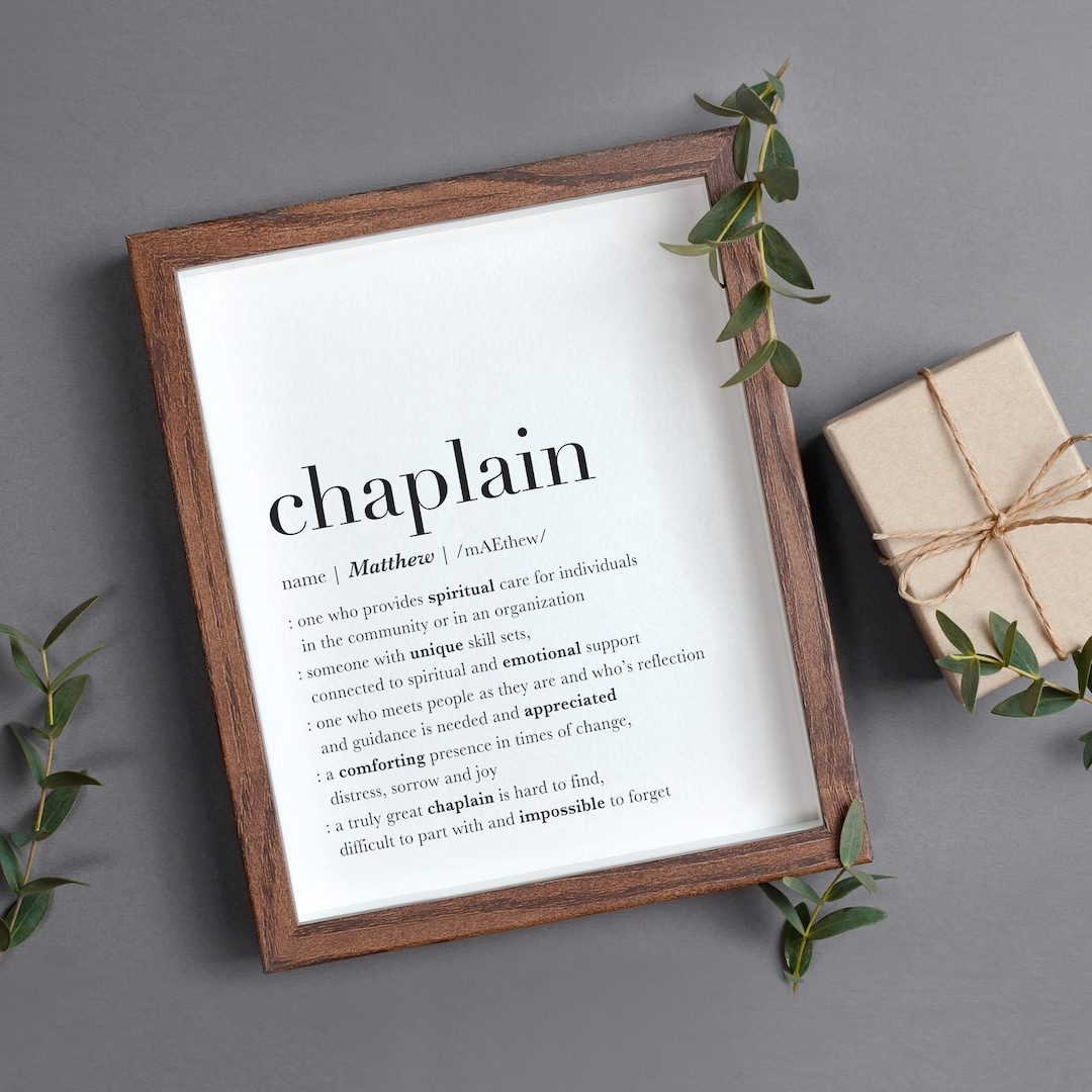 Custom Chaplain Gift, Army Chaplain Appreciation Gift, Gift for ...