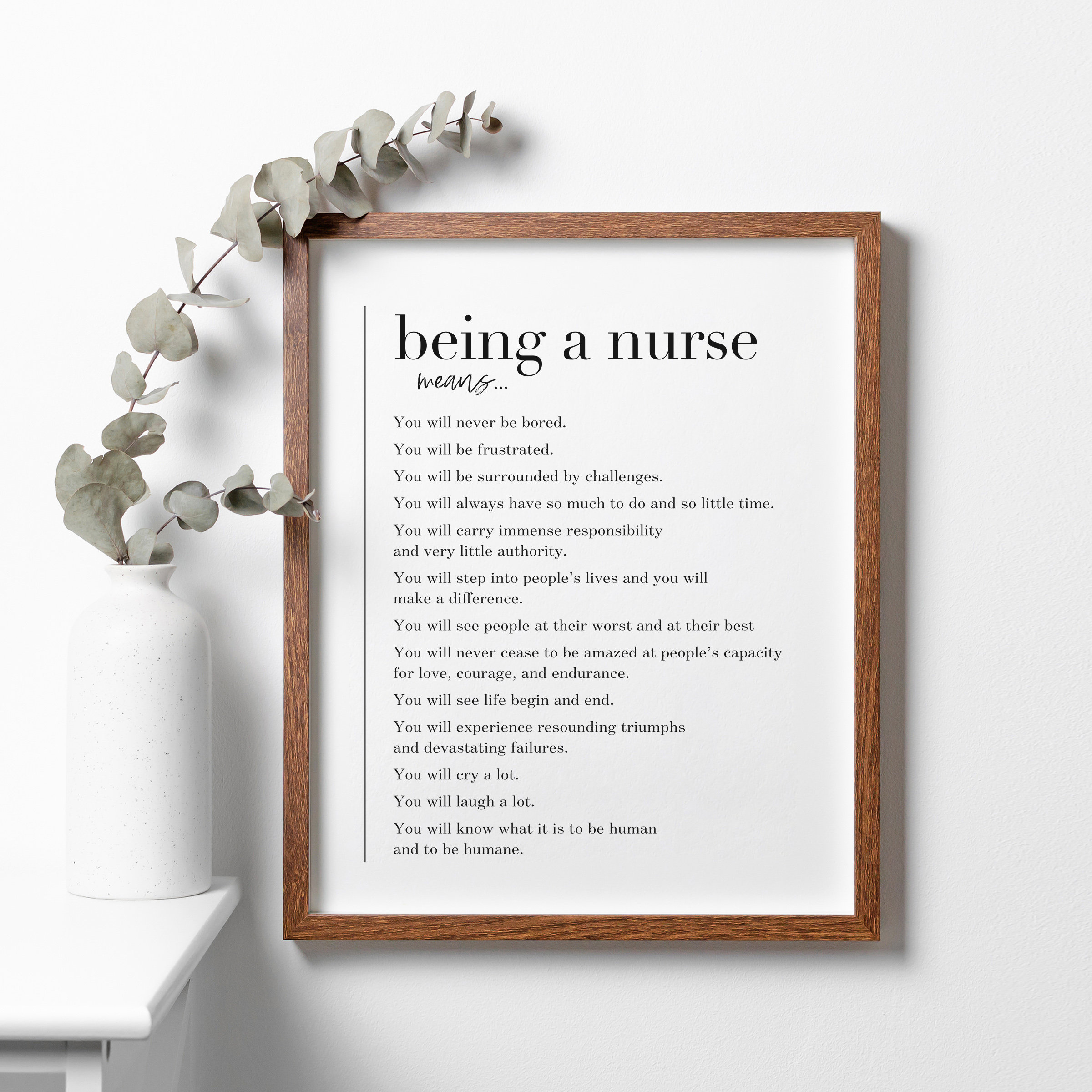 Being A Nurse Poem