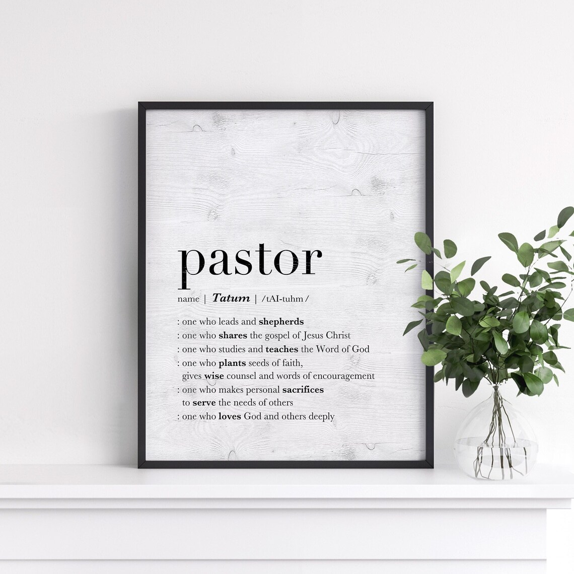 Pastor Gift Idea Personalized Pastor Definition Printable - Etsy