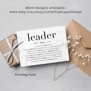 Personalized Leader Gift, Thank You Gifts for Boss, DIGITAL DOWNLOAD ...