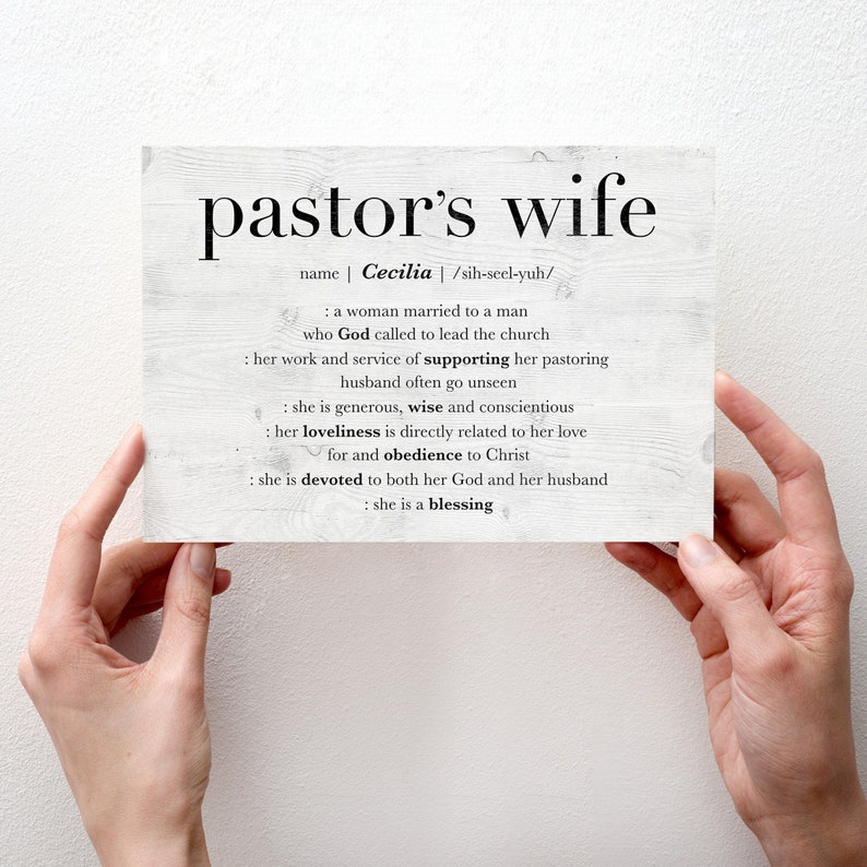 Custom Pastors Wife Appreciation T Pastors Wife Thank Etsy